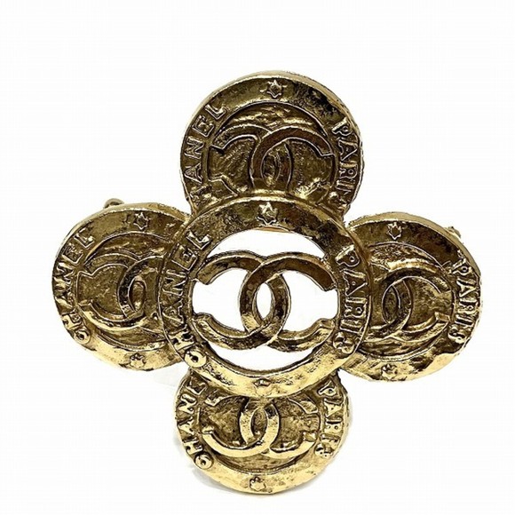 CHANEL | Jewelry | Chanel Cocomark 231 28 Brooch Flower Motif Brand ...